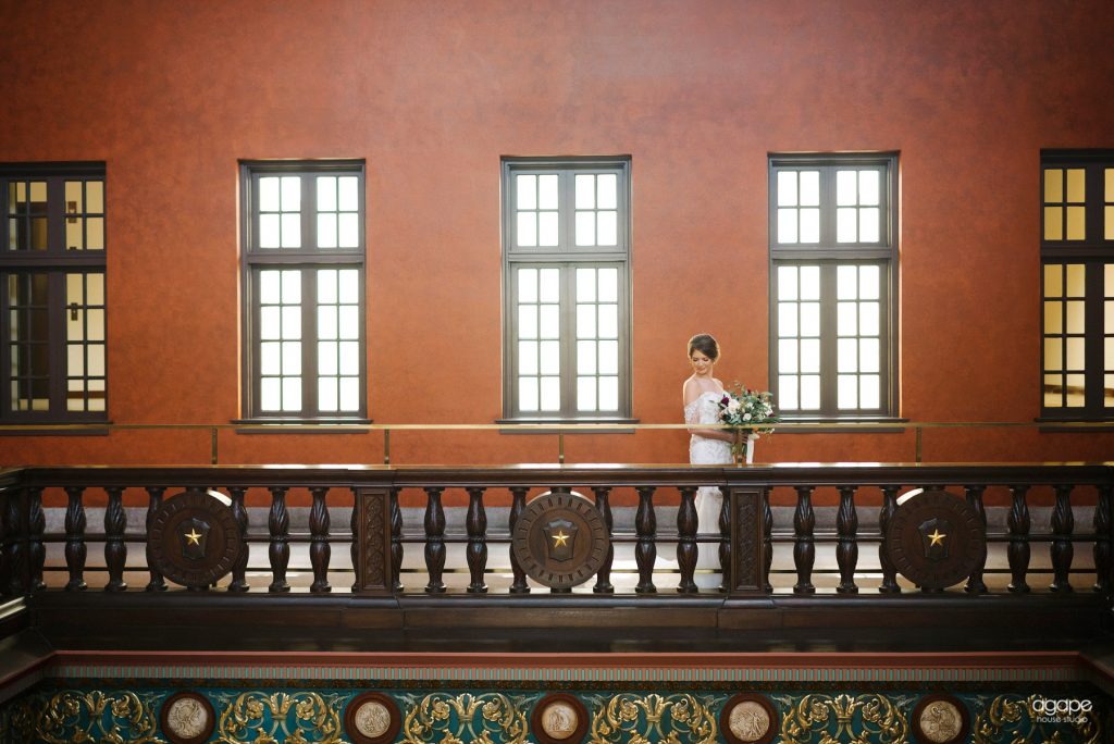 Julia Ideson Library wedding and bridal photos.