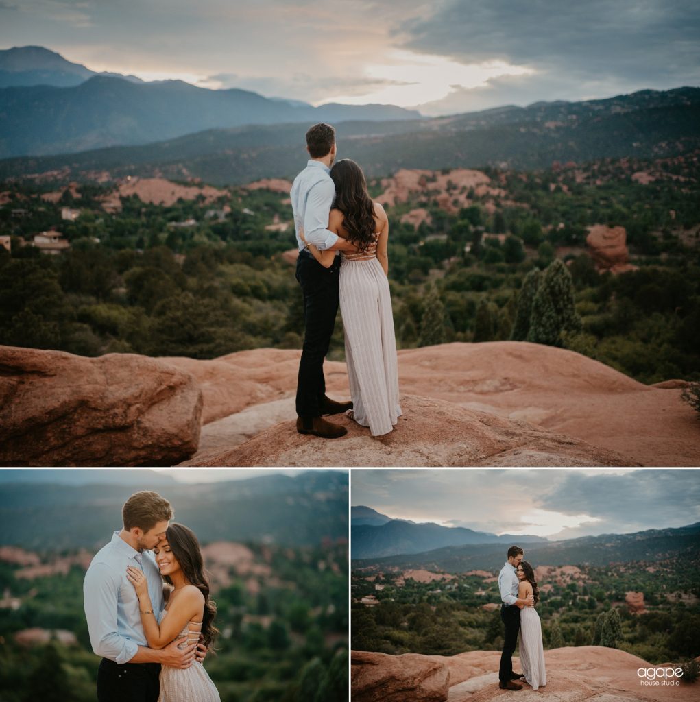 Garden of the Gods engagement photos | Agape House Studio